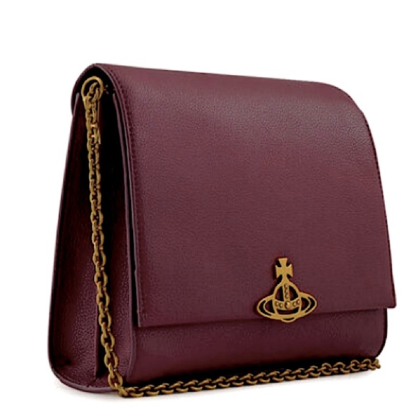 Vivienne Westwood | Bags | Vivienne Westwood Burgundy Lucy Leather Bag | Poshmark